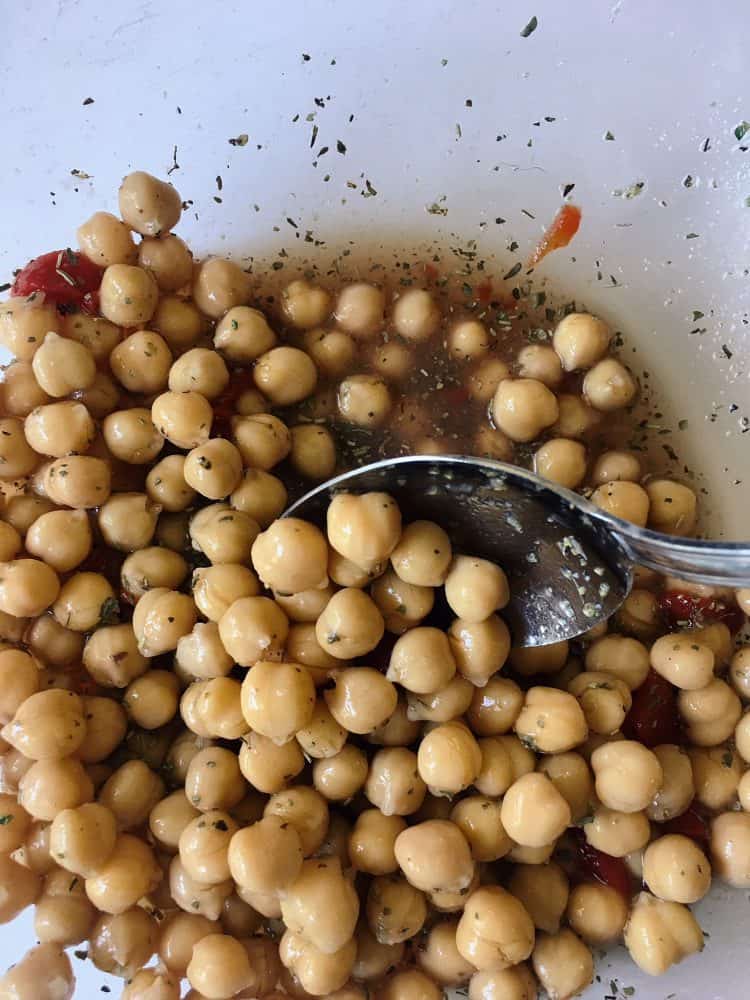 Italian Marinated Chickpeas - Veggie Fun Kitchen