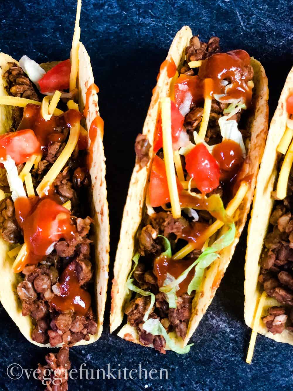 Vegan Taco Meat with Lentils (Instant Pot) - Veggie Fun Kitchen