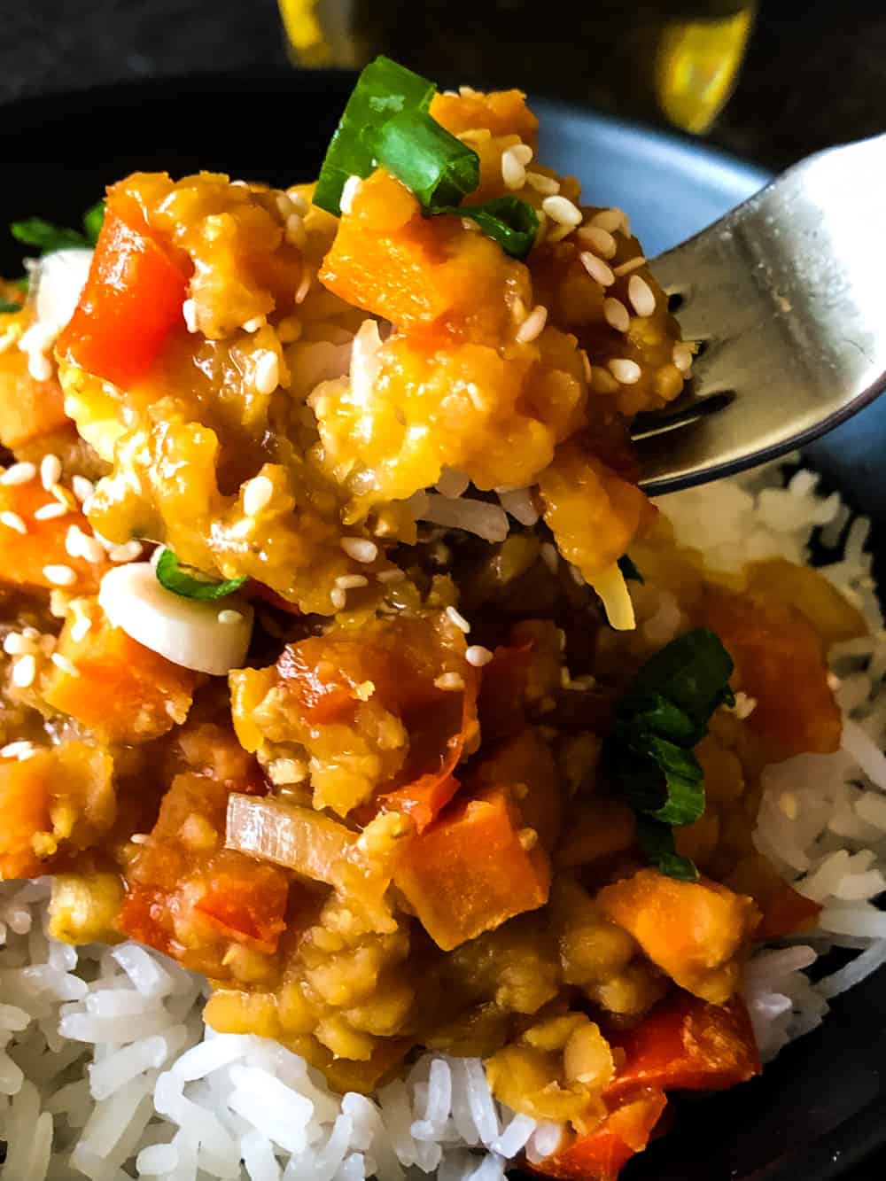 Red Lentils In The Instant Pot With Korean-inspired Savory Sweet Sauce ...