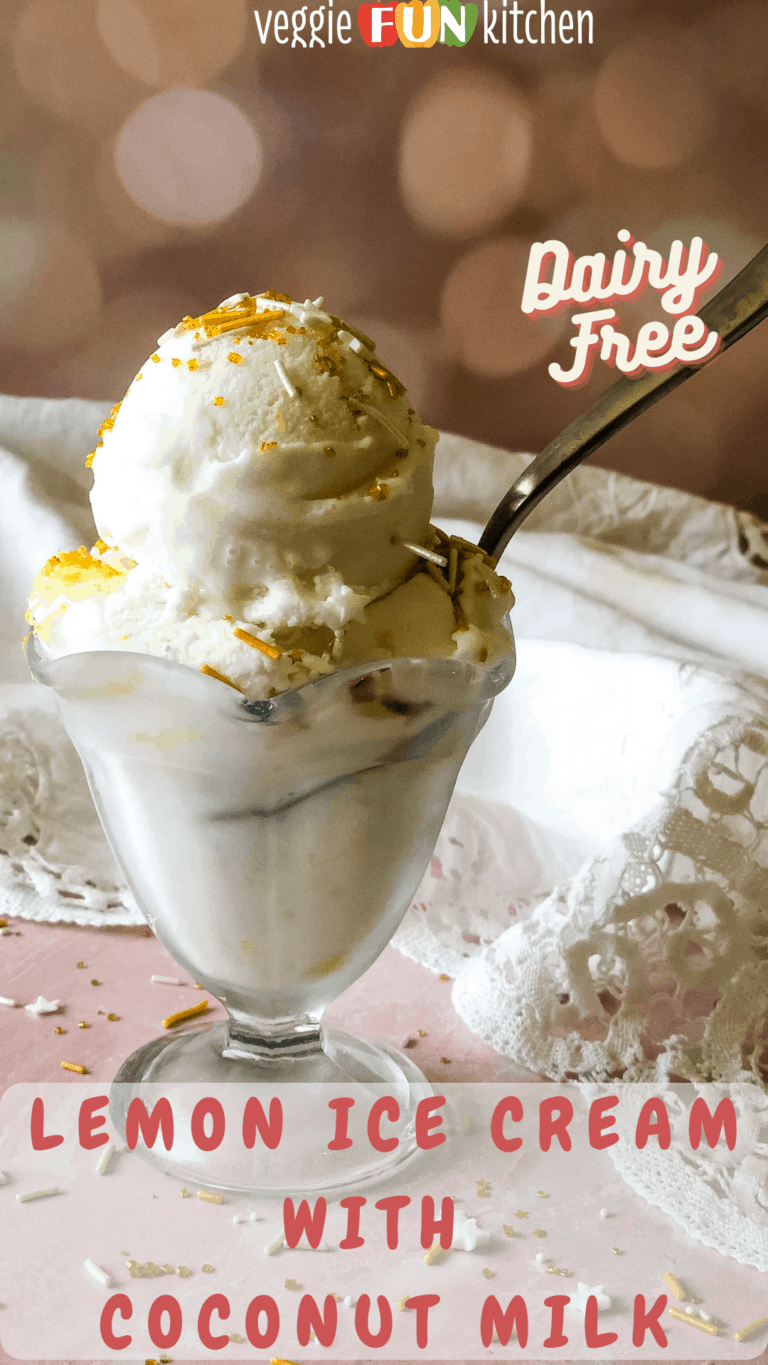 Lemon Ice Cream with Coconut Milk, Dairy-Free - Veggie Fun Kitchen