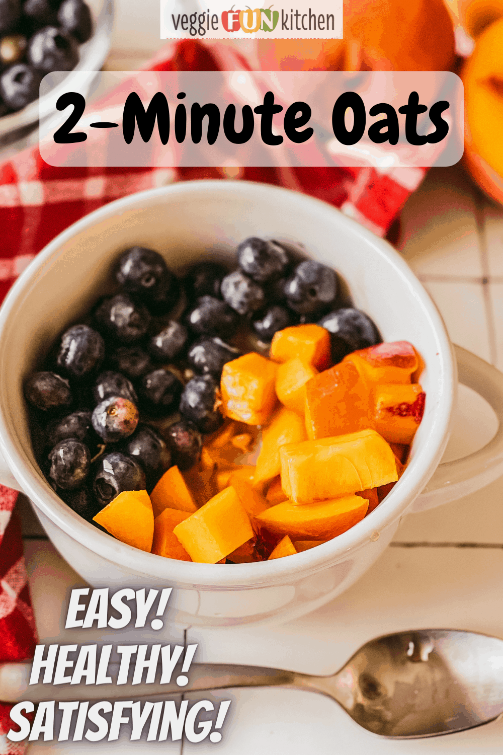 2-Minute Healthy Oatmeal - Veggie Fun Kitchen