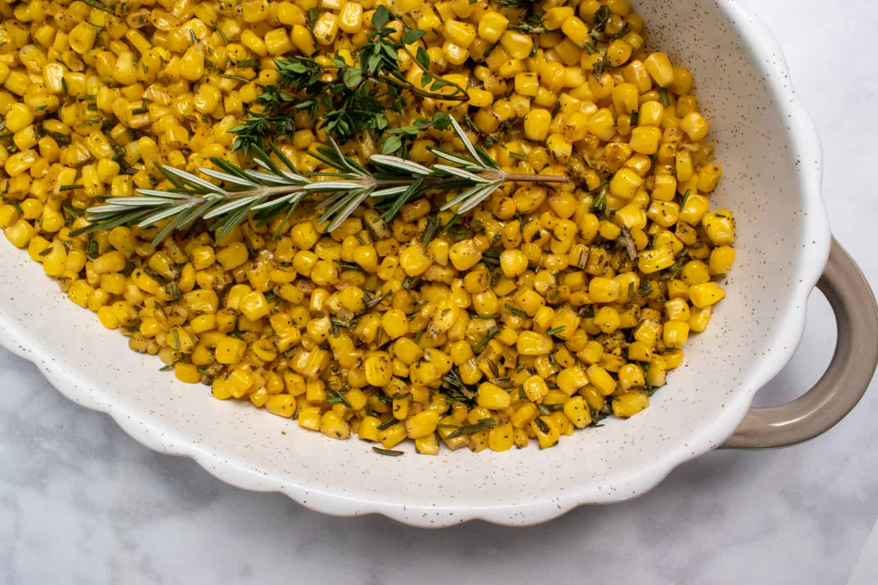 Easy Vegan Herbed Buttered Corn - Veggie Fun Kitchen