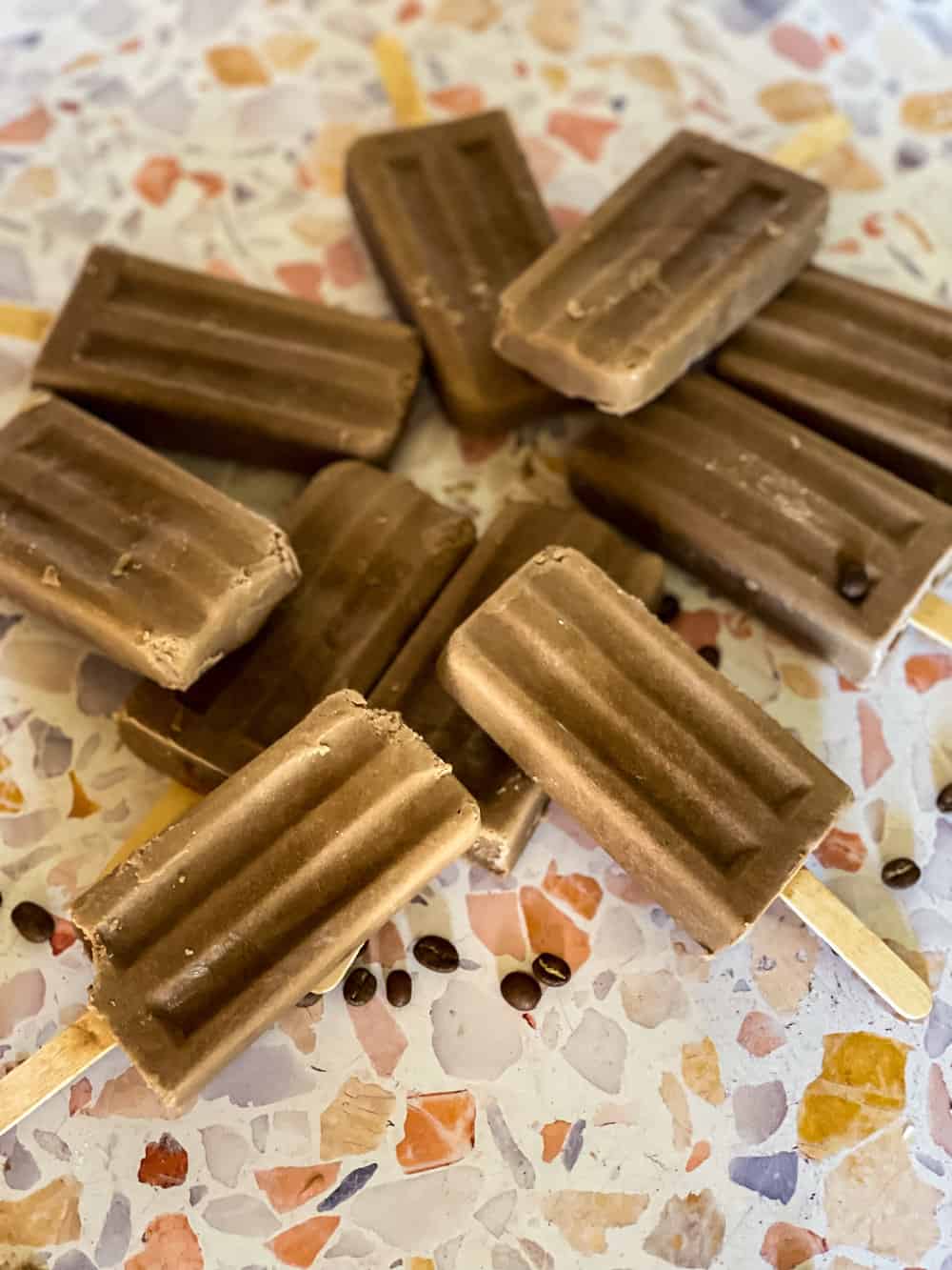 Creamy Latte Coffee Popsicles, Whole Food Plant-Based - Veggie Fun Kitchen