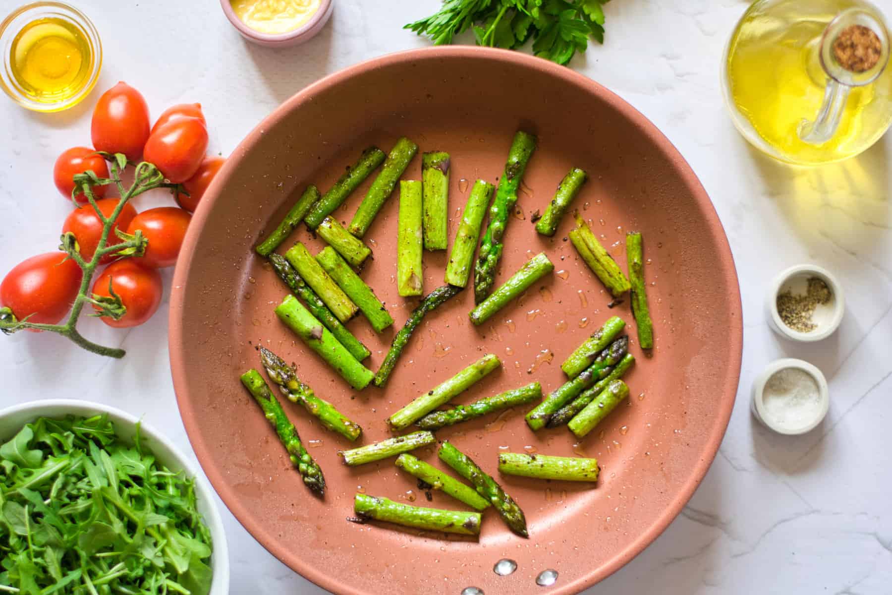 Spring Vegetable Salad with Roasted Potatoes - Veggie Fun Kitchen