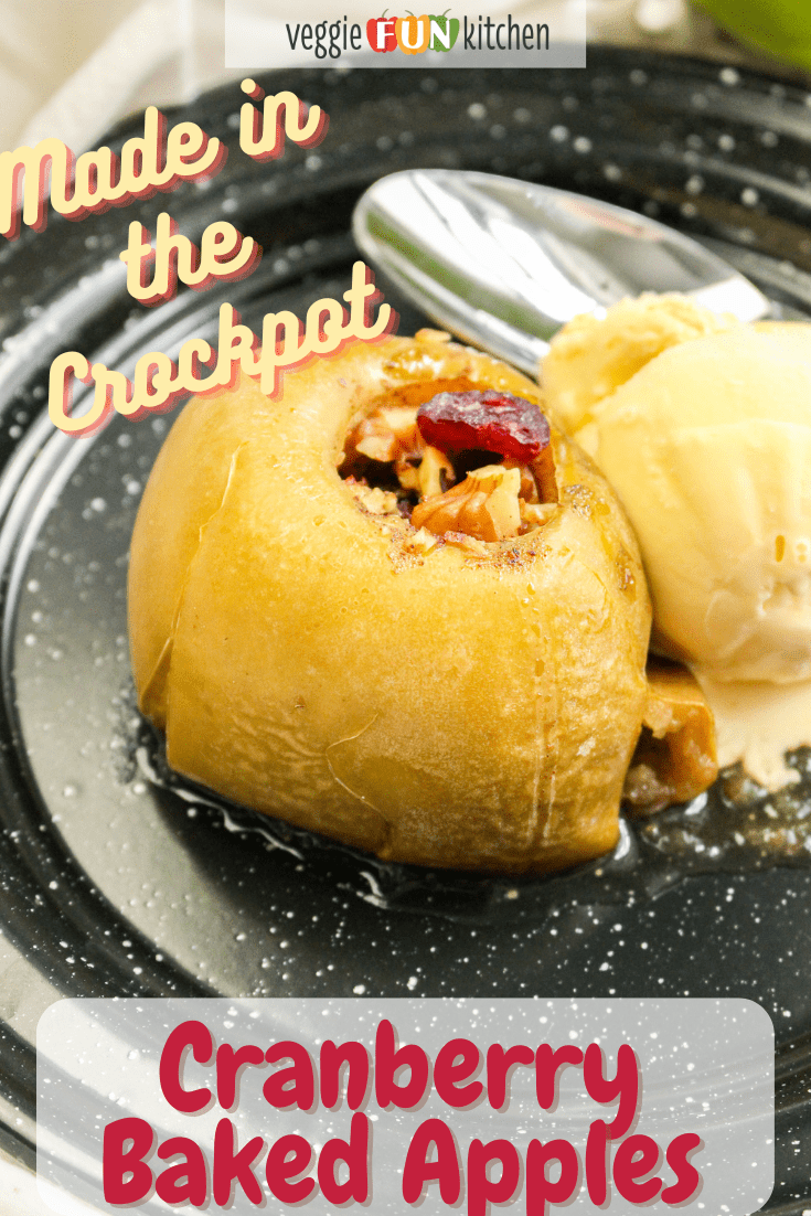 Stuffed Crockpot -Baked Apples (no Butter) - Veggie Fun Kitchen