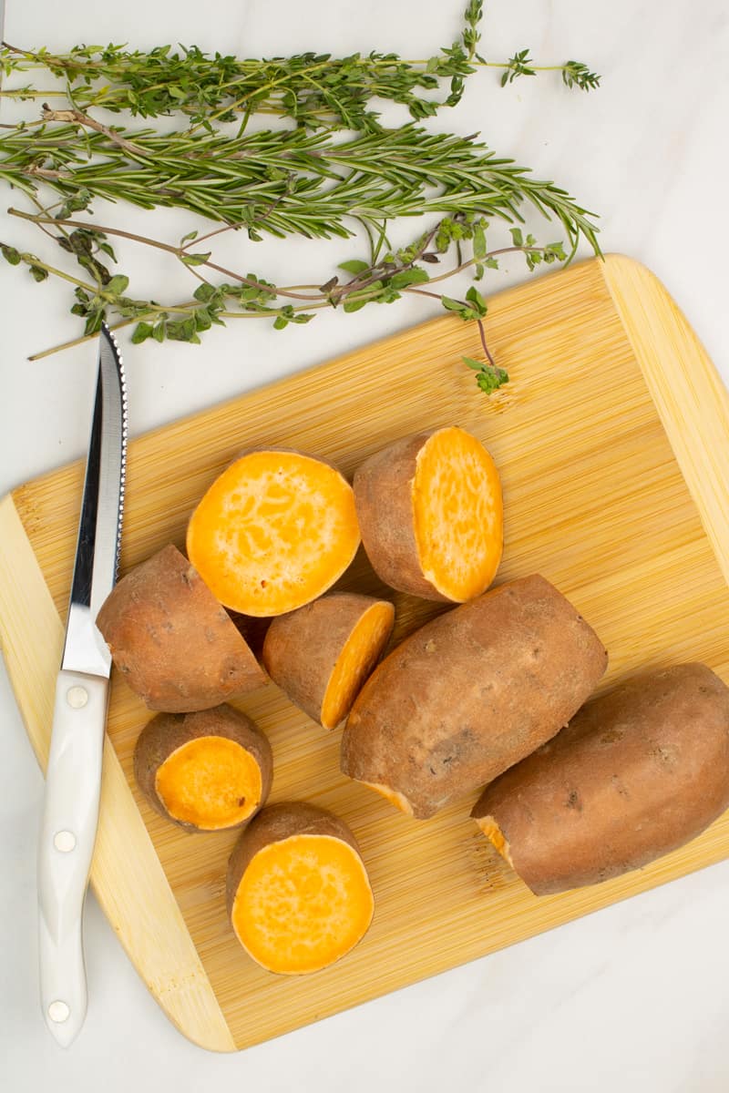 Sweet Potato Rounds, Roasted with Brown Sugar and Herbs - Veggie Fun ...