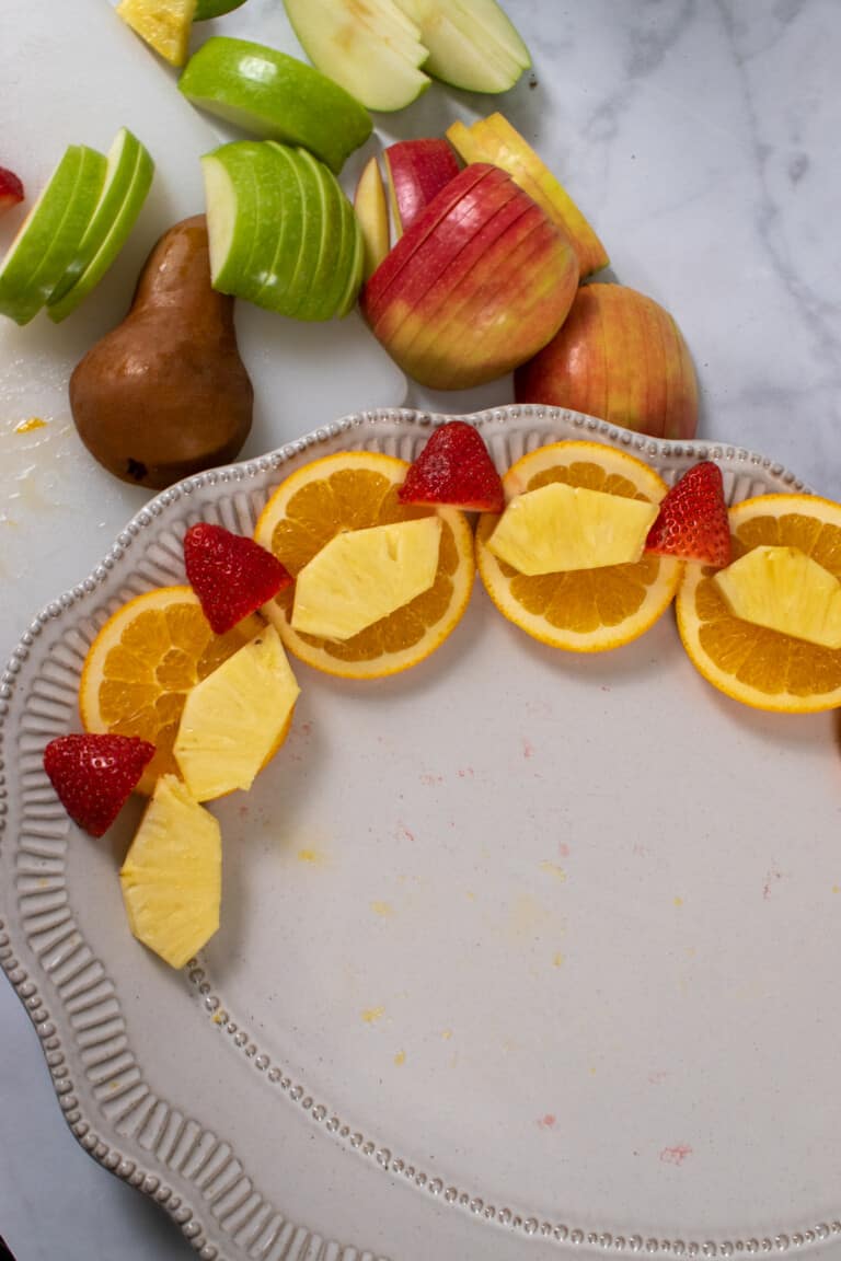 Fruit Turkey platter - Veggie Fun Kitchen