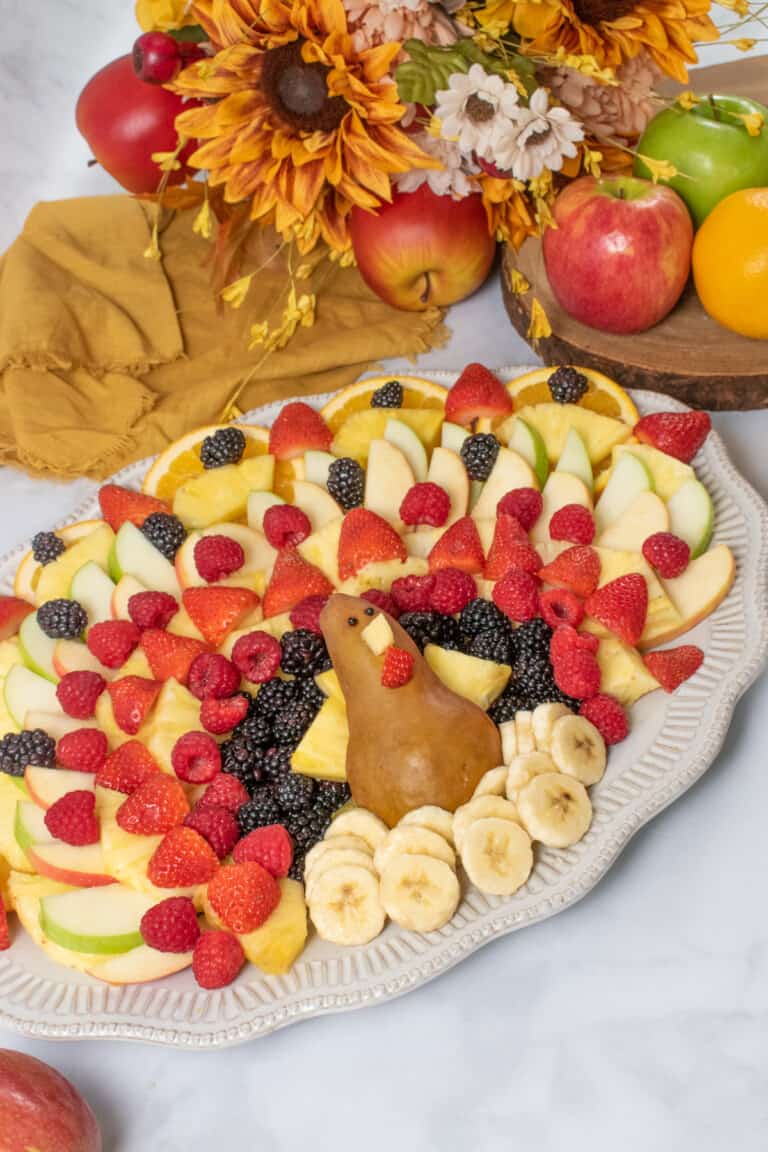 Fruit Turkey platter - Veggie Fun Kitchen