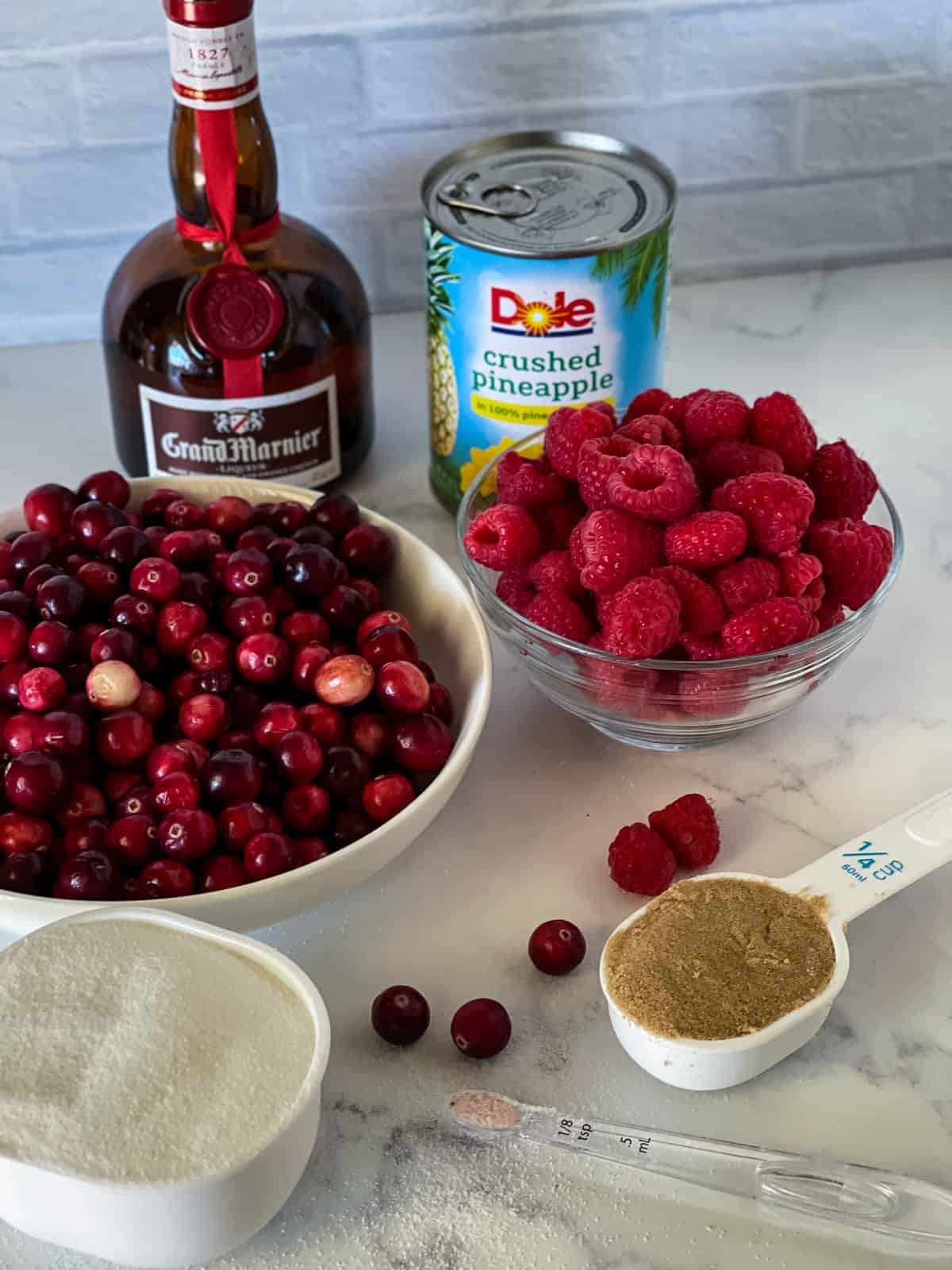 Homemade Cranberry Raspberry Sauce with Pineapple and Grand Marnier ...