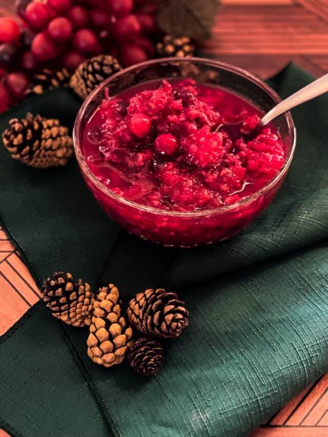 Homemade Cranberry Raspberry Sauce with Pineapple and Grand Marnier ...