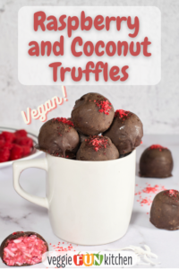 Vegan Raspberry and Coconut Truffles - Veggie Fun Kitchen