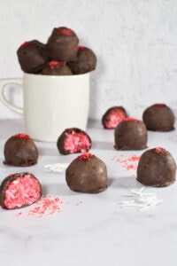 Vegan Raspberry and Coconut Truffles - Veggie Fun Kitchen