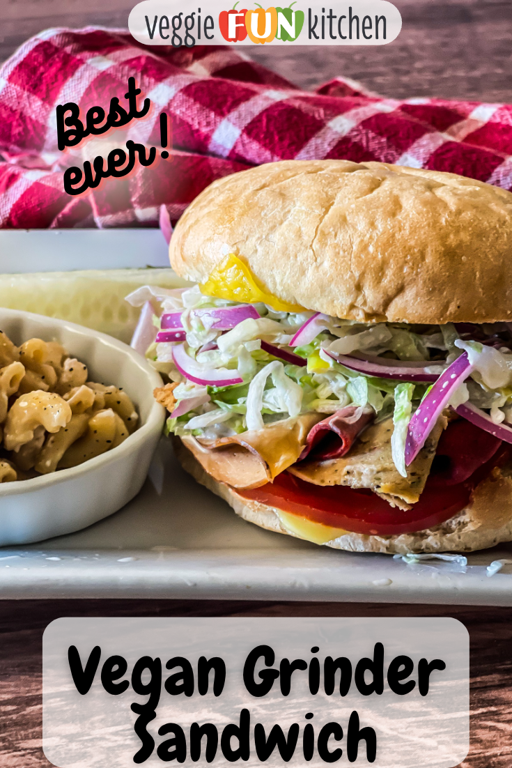 Vegan Grinder Sandwich - Veggie Fun Kitchen