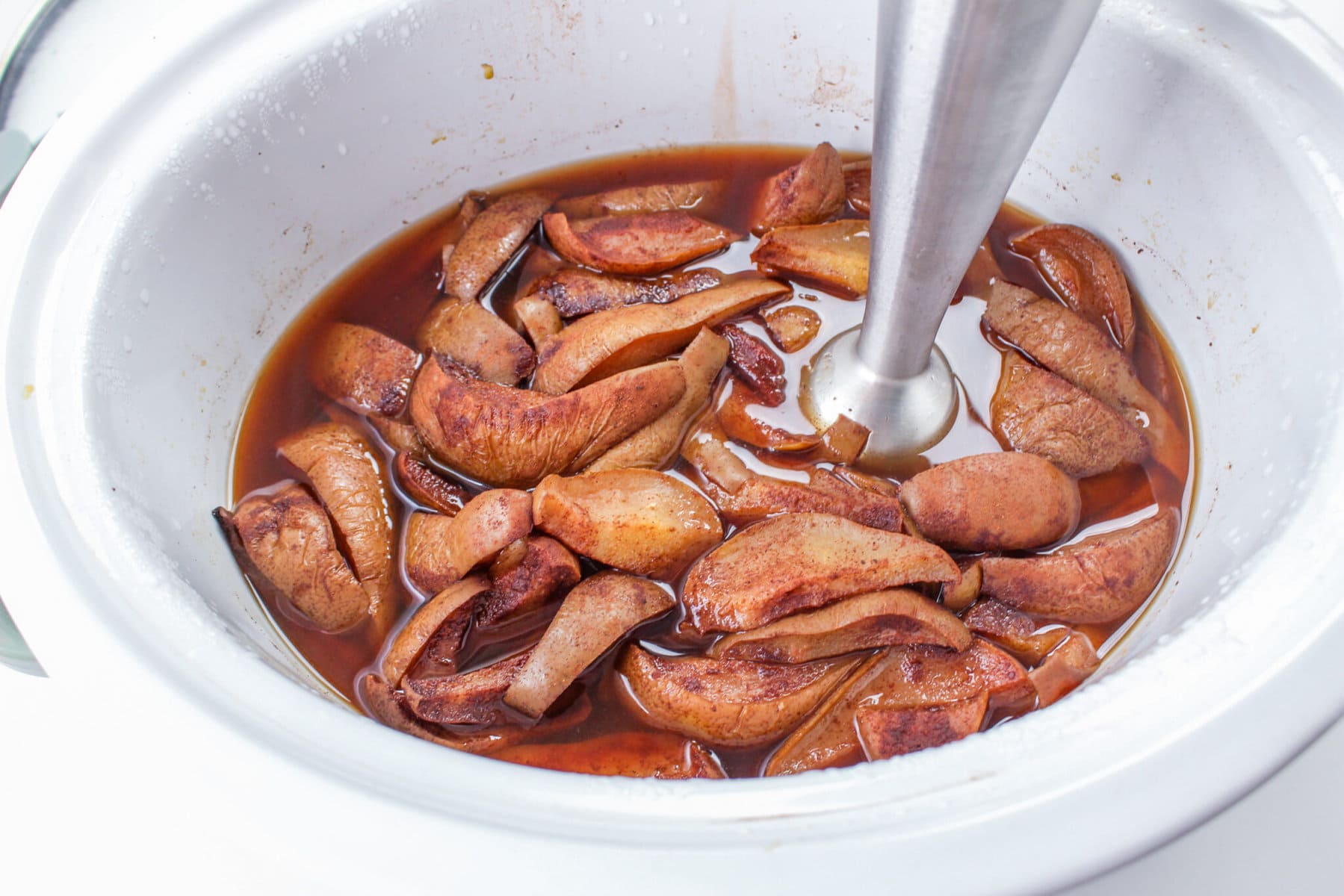 Homemade Pear Butter in a Crock Pot (or Slow Cooker) - Veggie Fun Kitchen