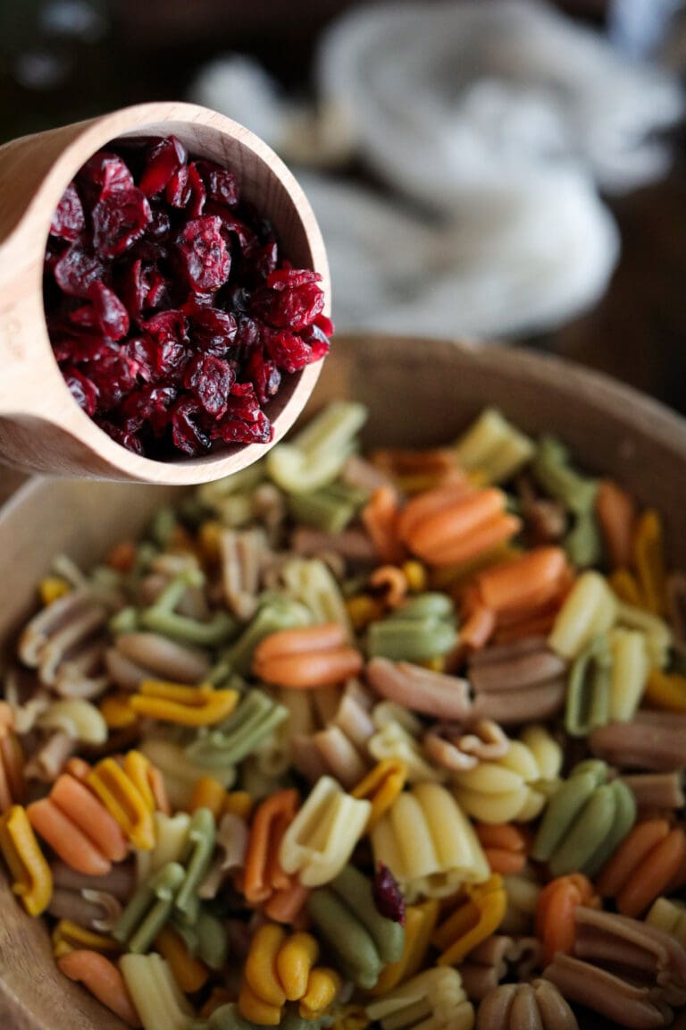 Vegan Fall Pasta Salad with Poppy Seed Dressing, Sweet potatoes, and ...