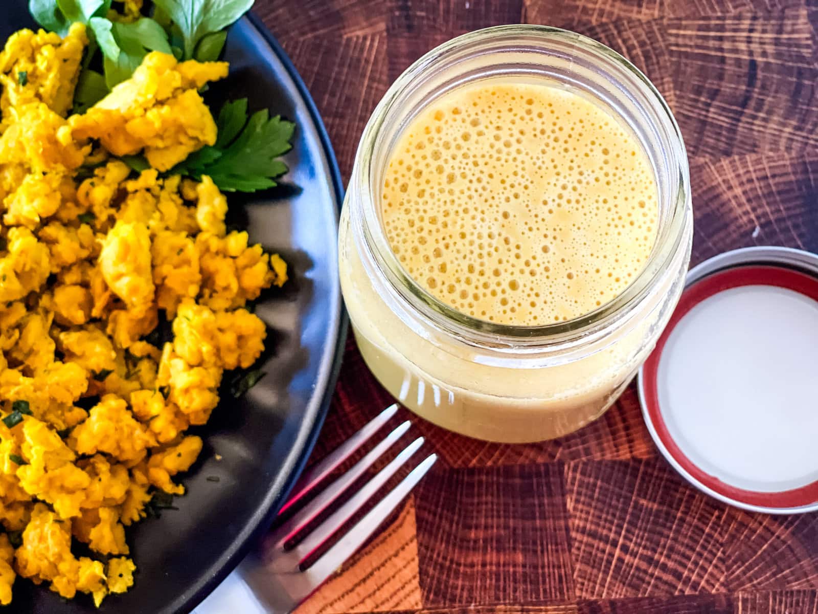 Mung Bean Egg Mixture - JUST Egg Copycat Recipe - Veggie Fun Kitchen