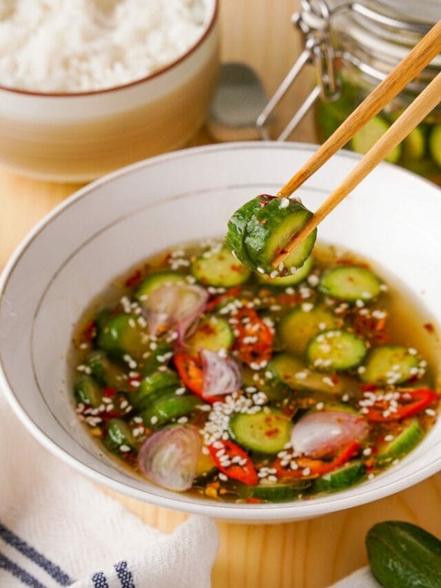 Asian Pickled Cucumbers: Quick, Zesty, and Flavorful! - Veggie Fun Kitchen