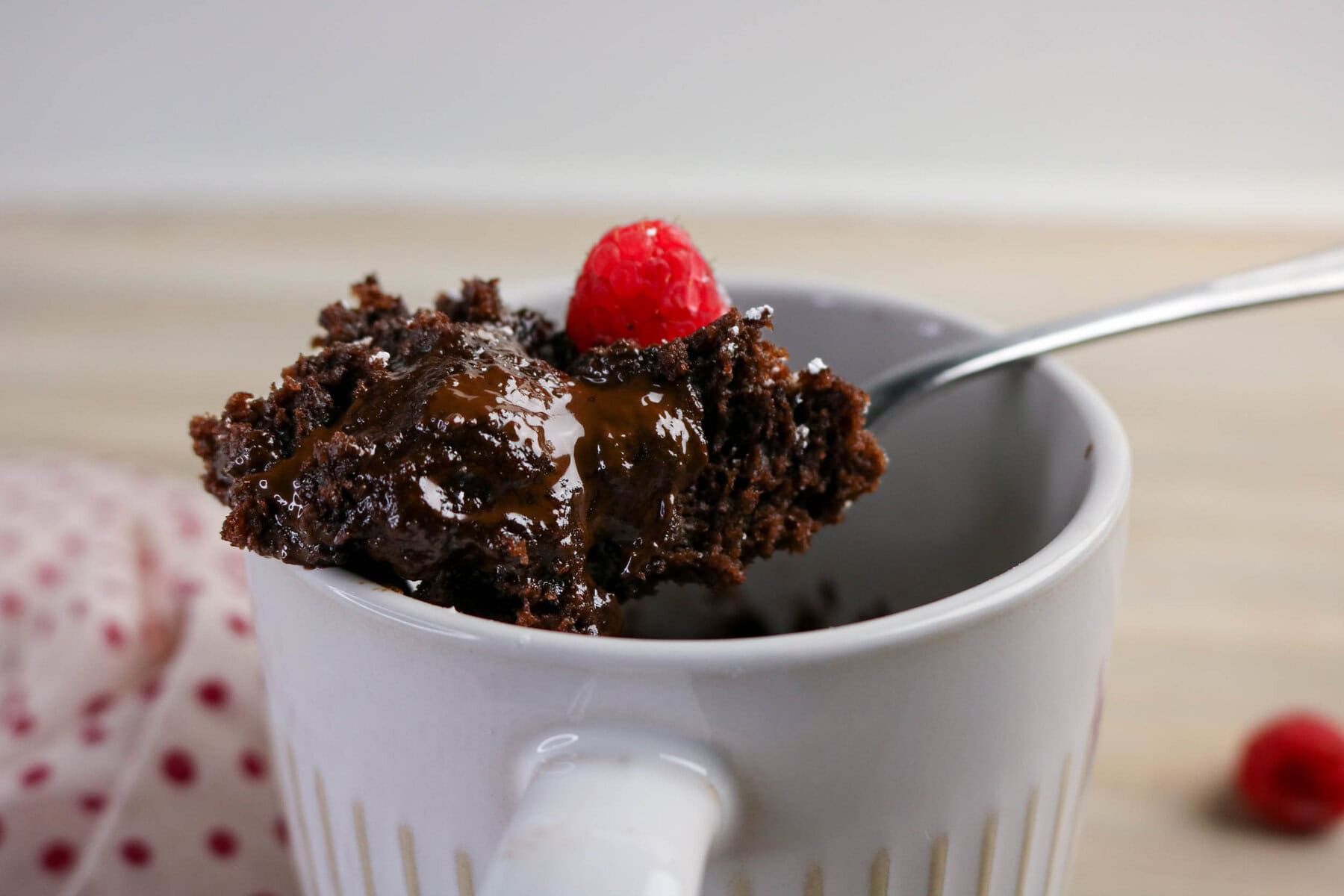 Vegan Chocolate Lava Mug Cake (5 Minutes, Single Serving) - Veggie Fun ...